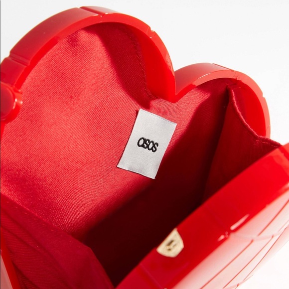 ASOS | Bags | Asos Heart Box Clutch Bag | Poshmark